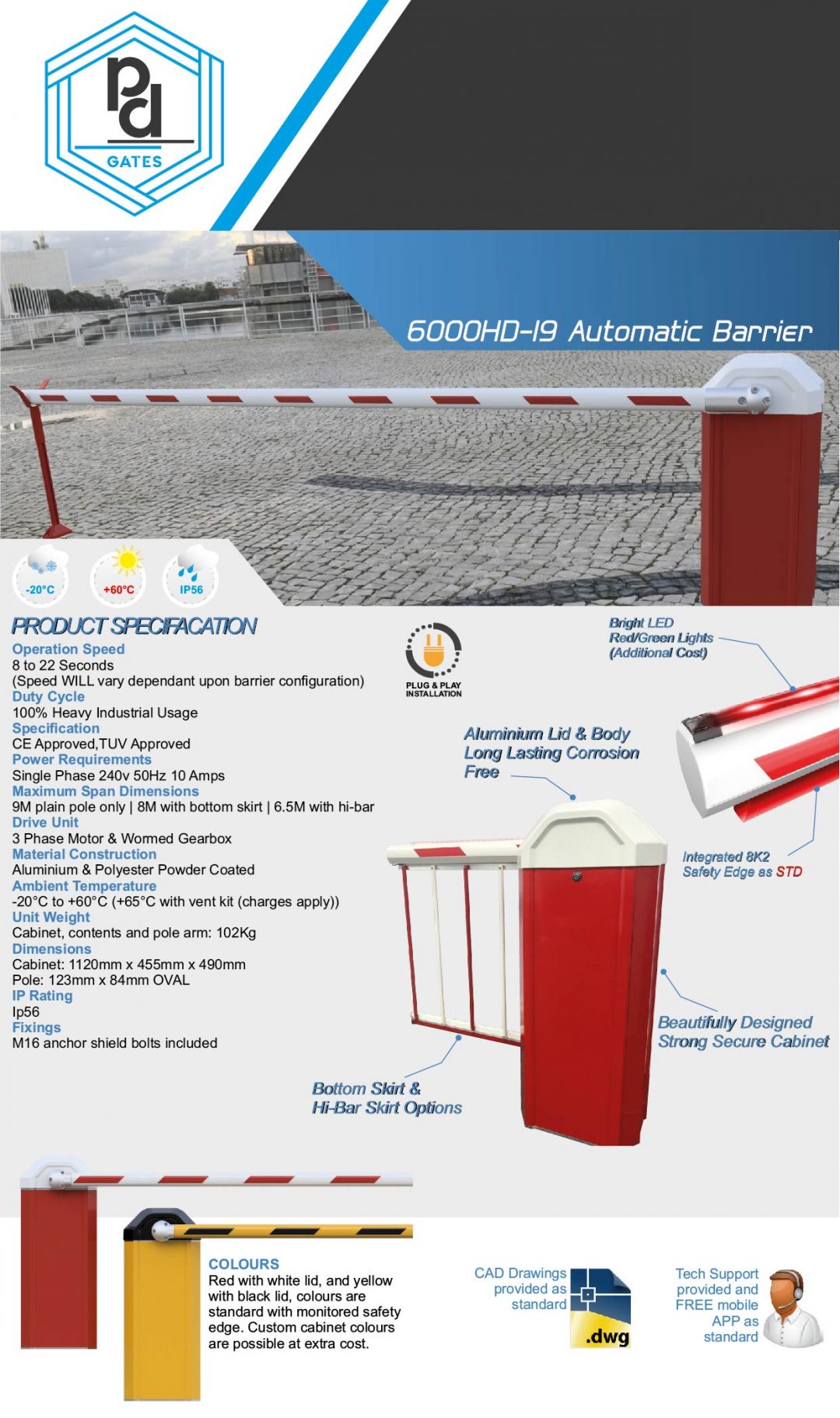 6000HD19 Barrier - PD Gates