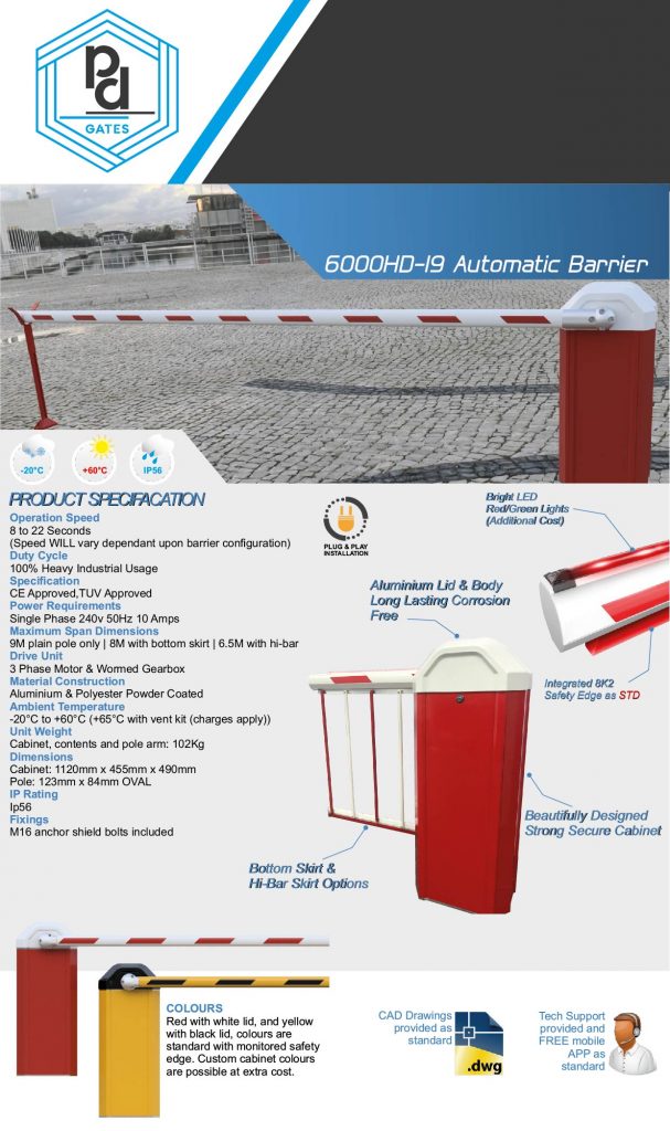 6000HD19 Barrier - PD Gates